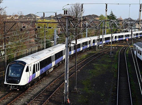 The nine-car British Rail Class 345 train removed from Crossrail ...